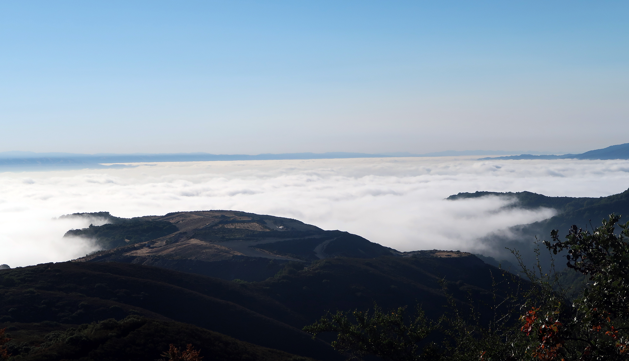 A gorgeous inversion from Black Mountain - dismal wilderness