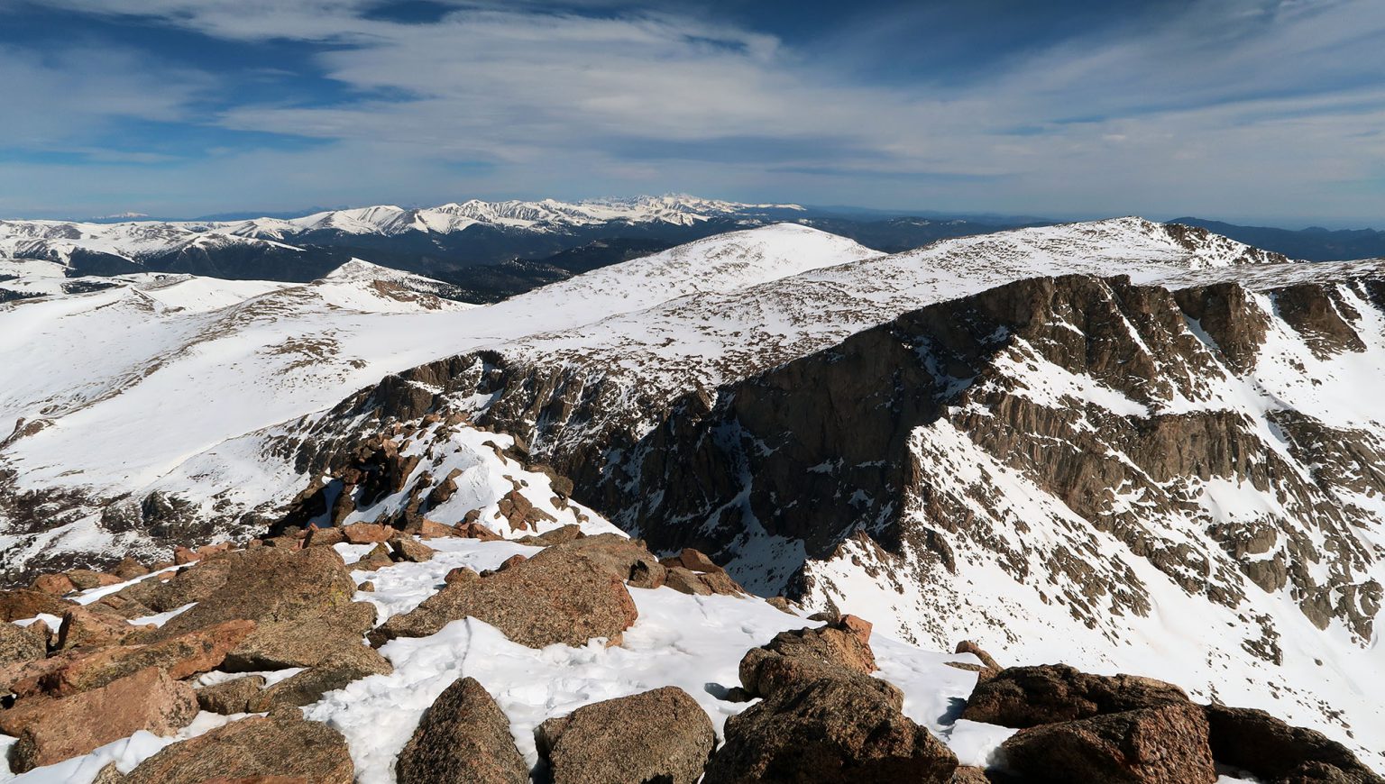 Mount Bierstadt in Spring (1.8 times) - dismal wilderness