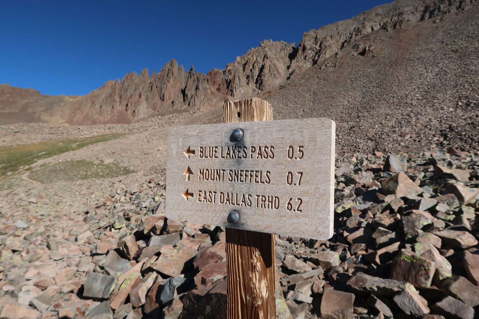 Mount Sneffels via the South Slopes - dismal wilderness