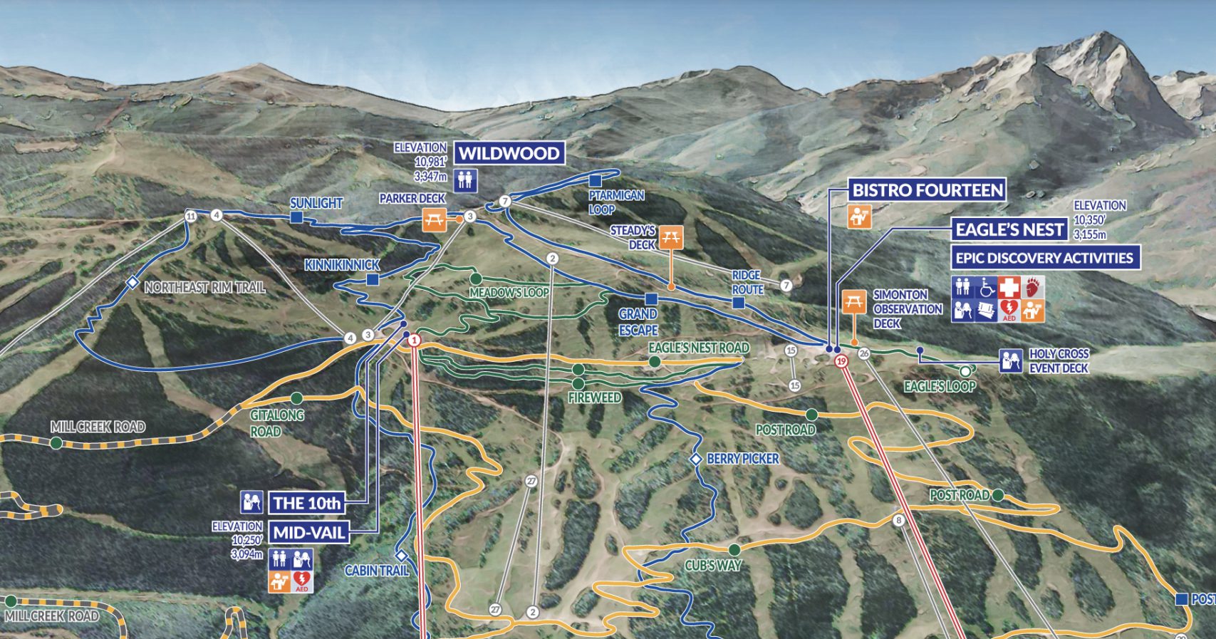 Hiking Vail (Northeast Rim / Ridge Trails) - dismal wilderness