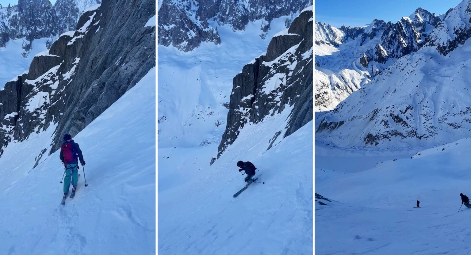 Chamonix's Vallée Blanche ski descent - dismal wilderness