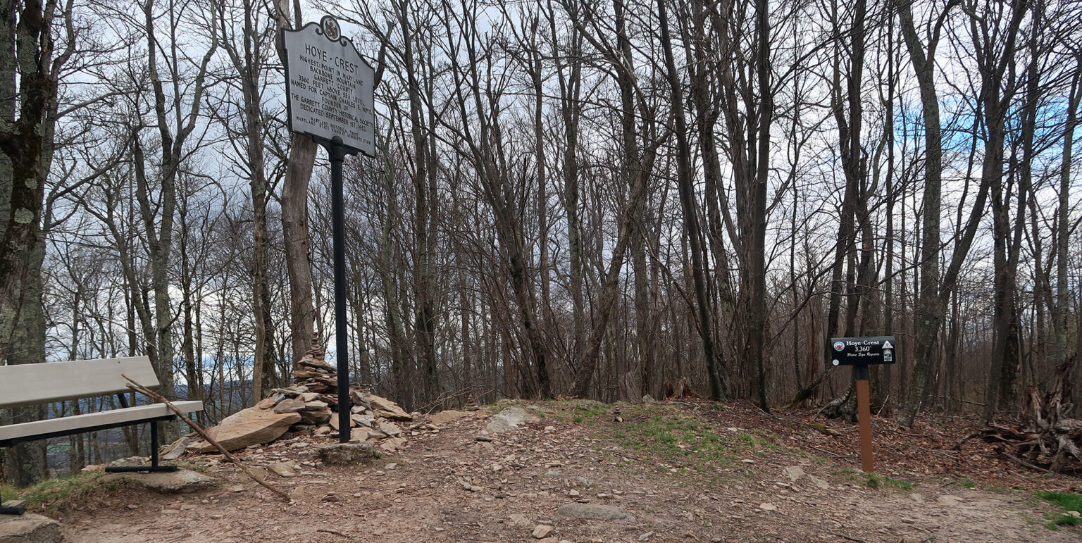 Hoye Crest, Maryland's highest point - dismal wilderness